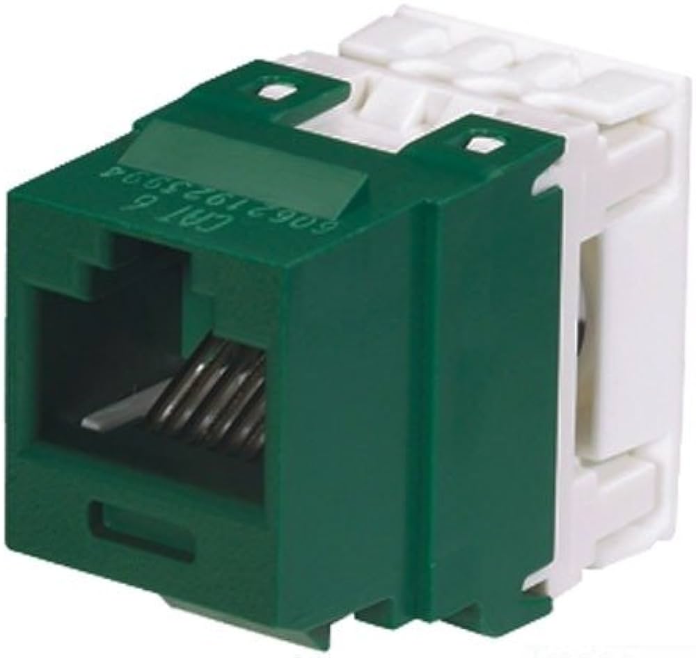 Panduit Netkey Módulo Jack Cat.6 Verde 8 Posiciones | JM Security System